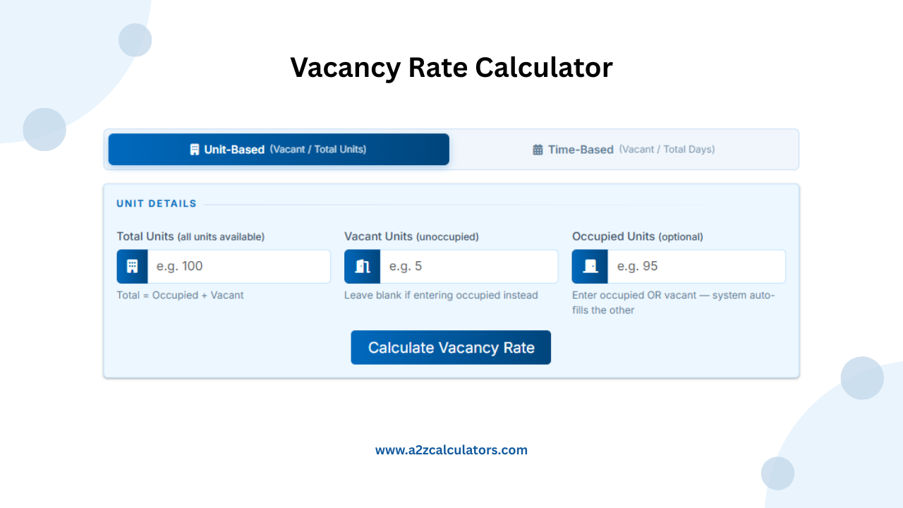 Vacancy Rate Calculator