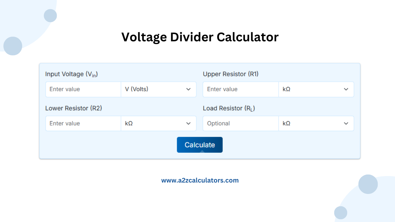 Voltage Divider Calculator