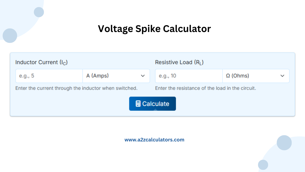 Voltage Spike Calculator